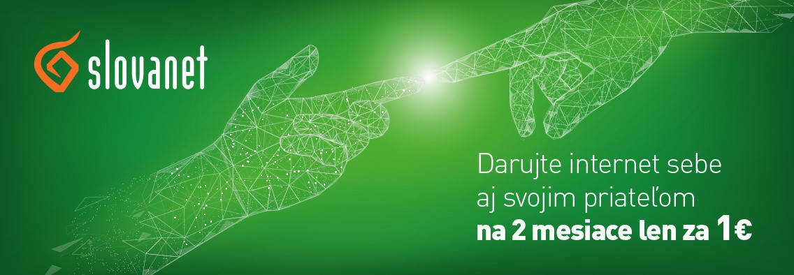 Získajte nového zákazníka a obaja internet na 2 mesiace za 1 €! - Slovanet